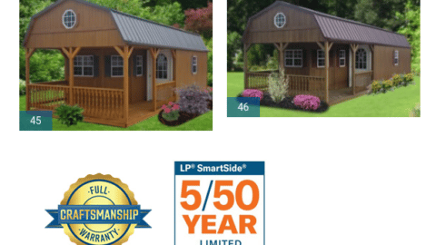 Angled Porch Cabin | Ohio Valley Backyards